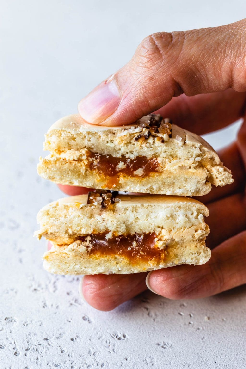Salted Caramel Macarons - Pies and Tacos