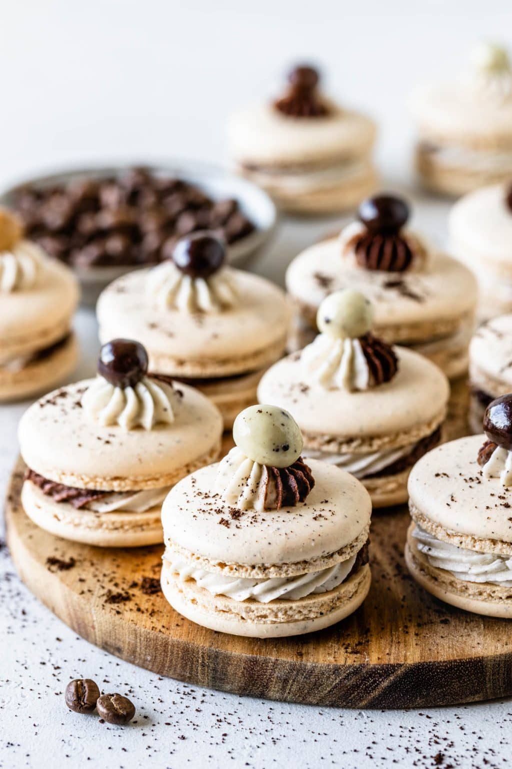 Coffee Macarons - Pies and Tacos