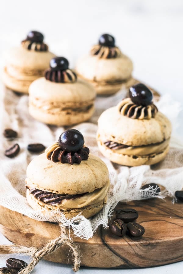 Coffee Macarons - Pies and Tacos