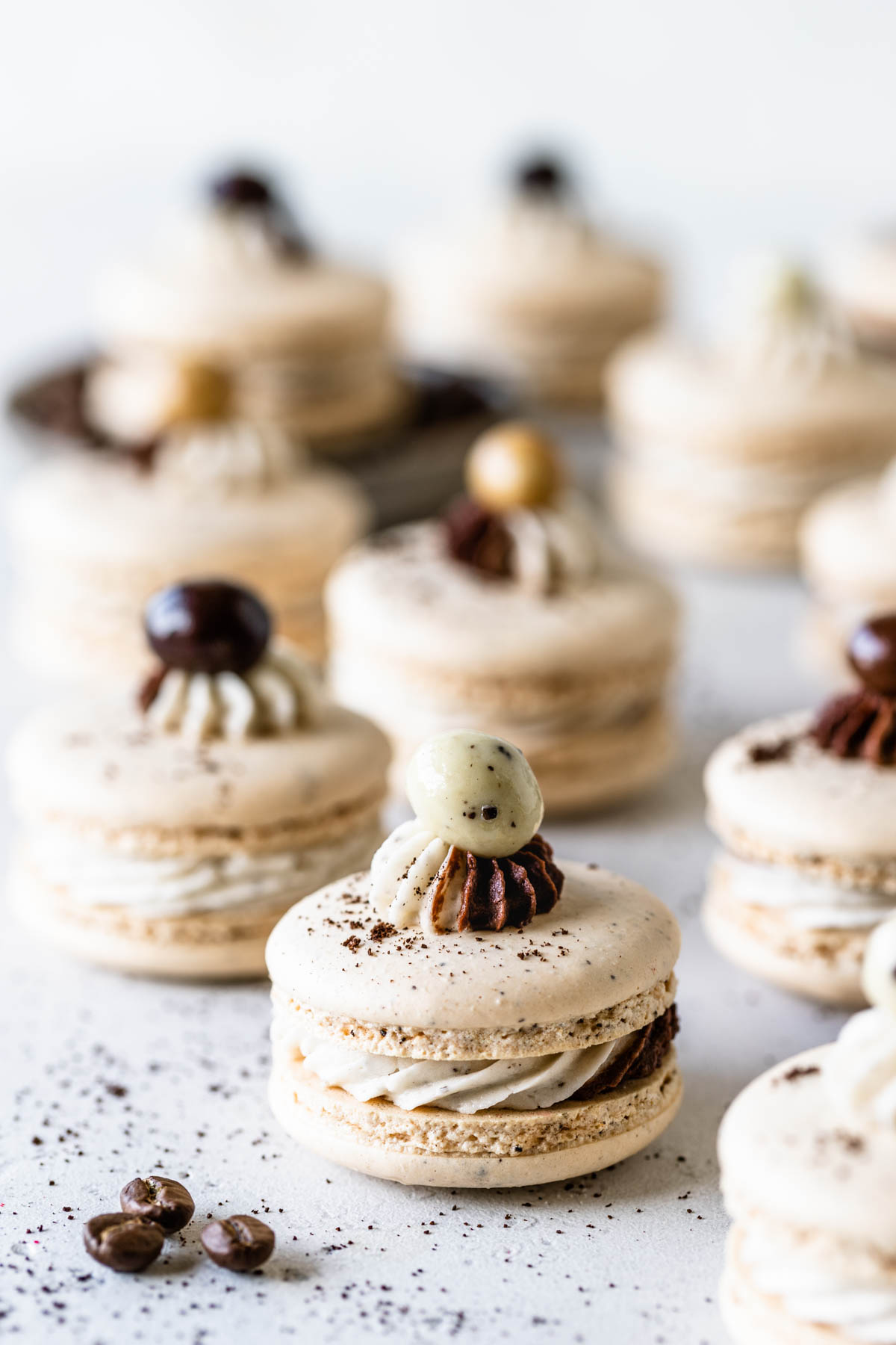 Coffee Macarons - Pies and Tacos