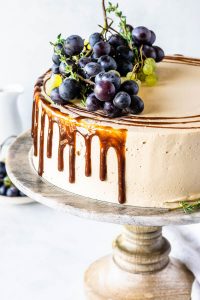 Grape Cake with Balsamic Caramel Swiss Meringue Buttercream - Pies and ...