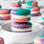 Multi-colored macaron shells (from one batch of macarons) - Pies and Tacos