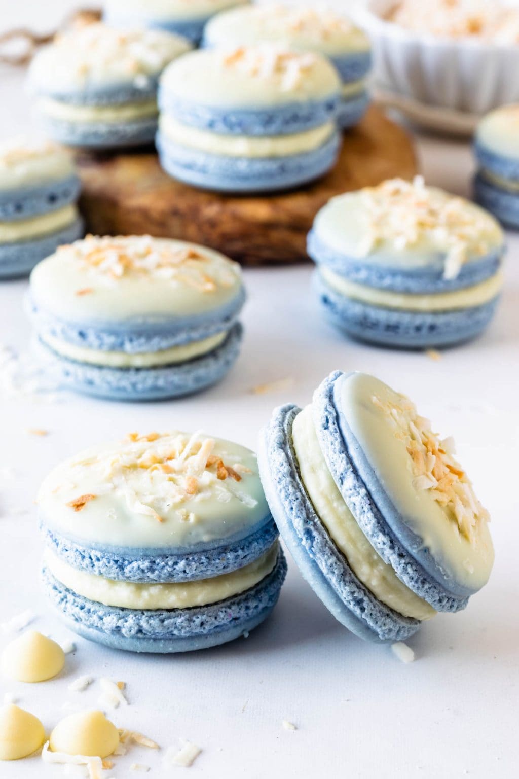 Coconut Macarons - Pies and Tacos