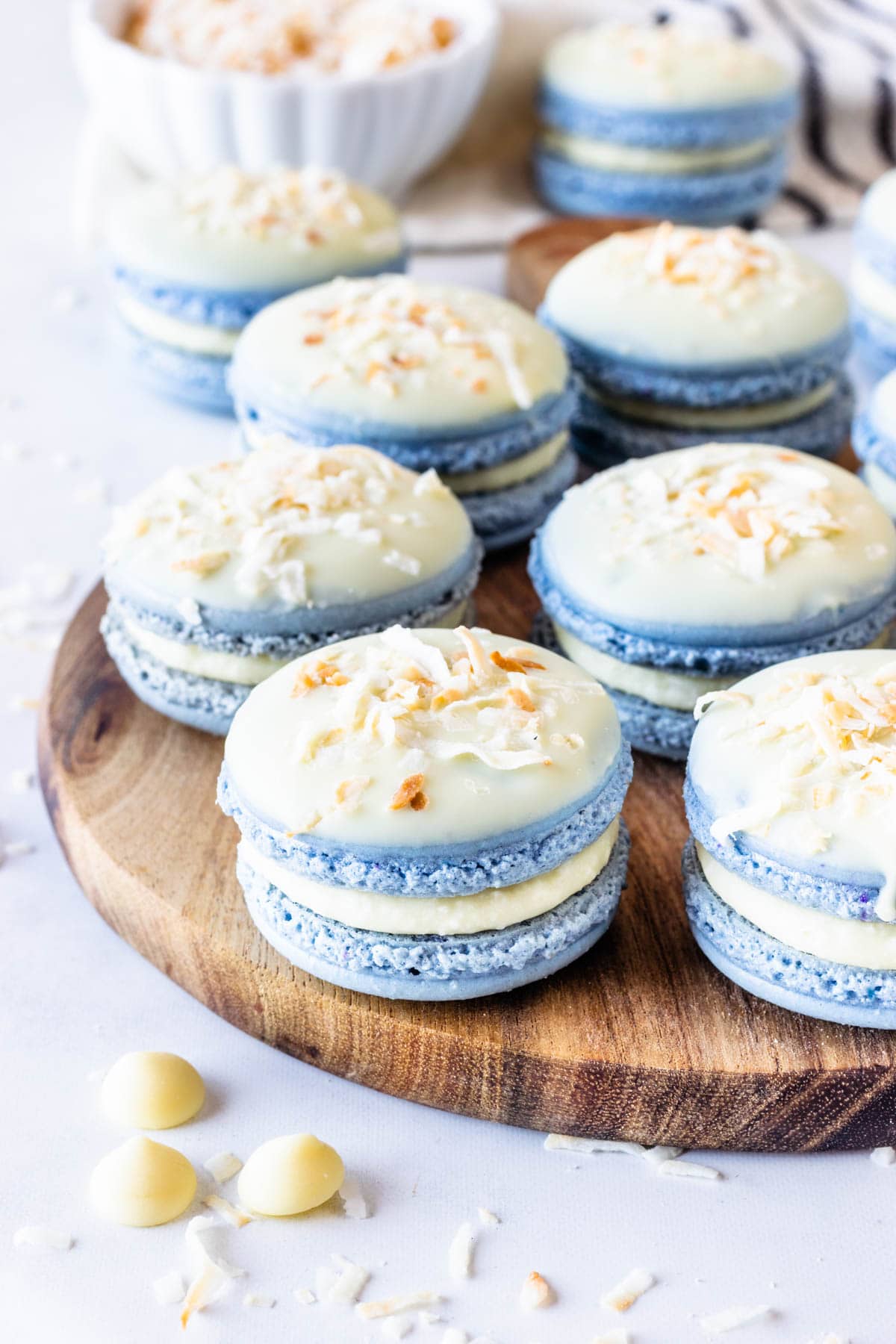 Coconut Macarons - Pies and Tacos