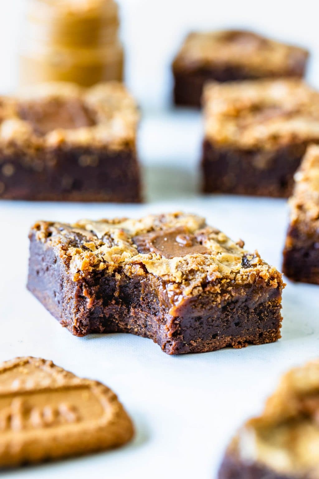 Biscoff Brownies (plus video) - Pies and Tacos