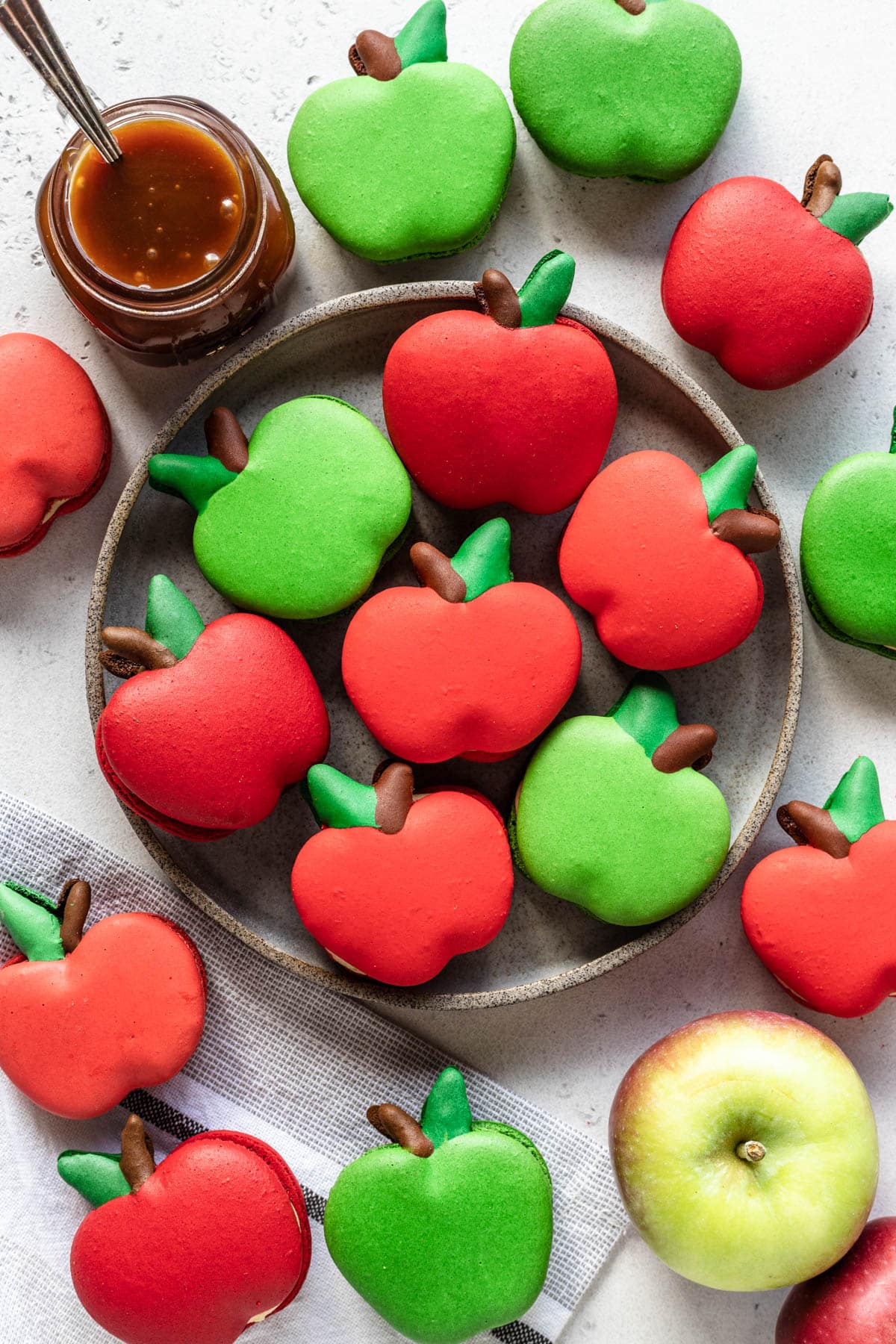 Caramel Apple Macarons - Pies and Tacos