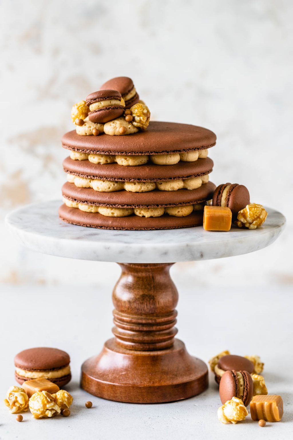 Hot Chocolate Macarons - Pies and Tacos