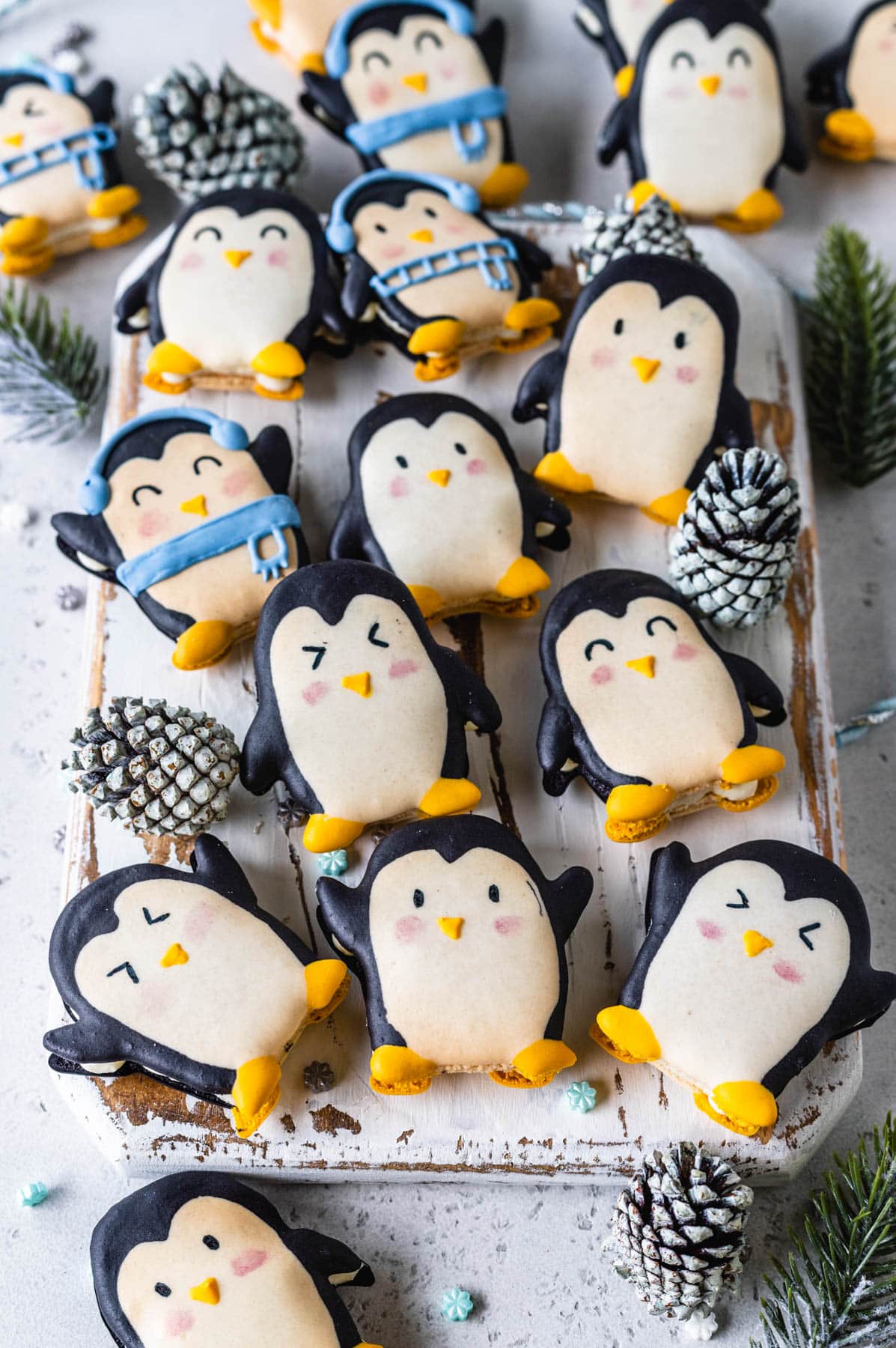 Penguin Macarons - Pies and Tacos