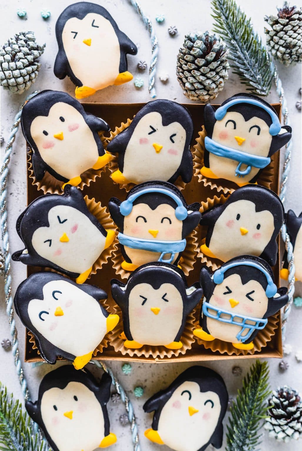 Penguin Macarons - Pies and Tacos