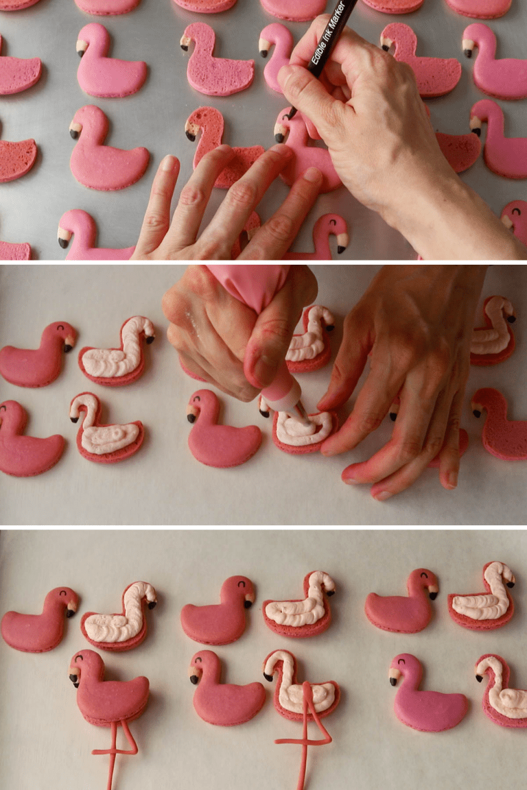 Flamingo Macarons - Pies and Tacos