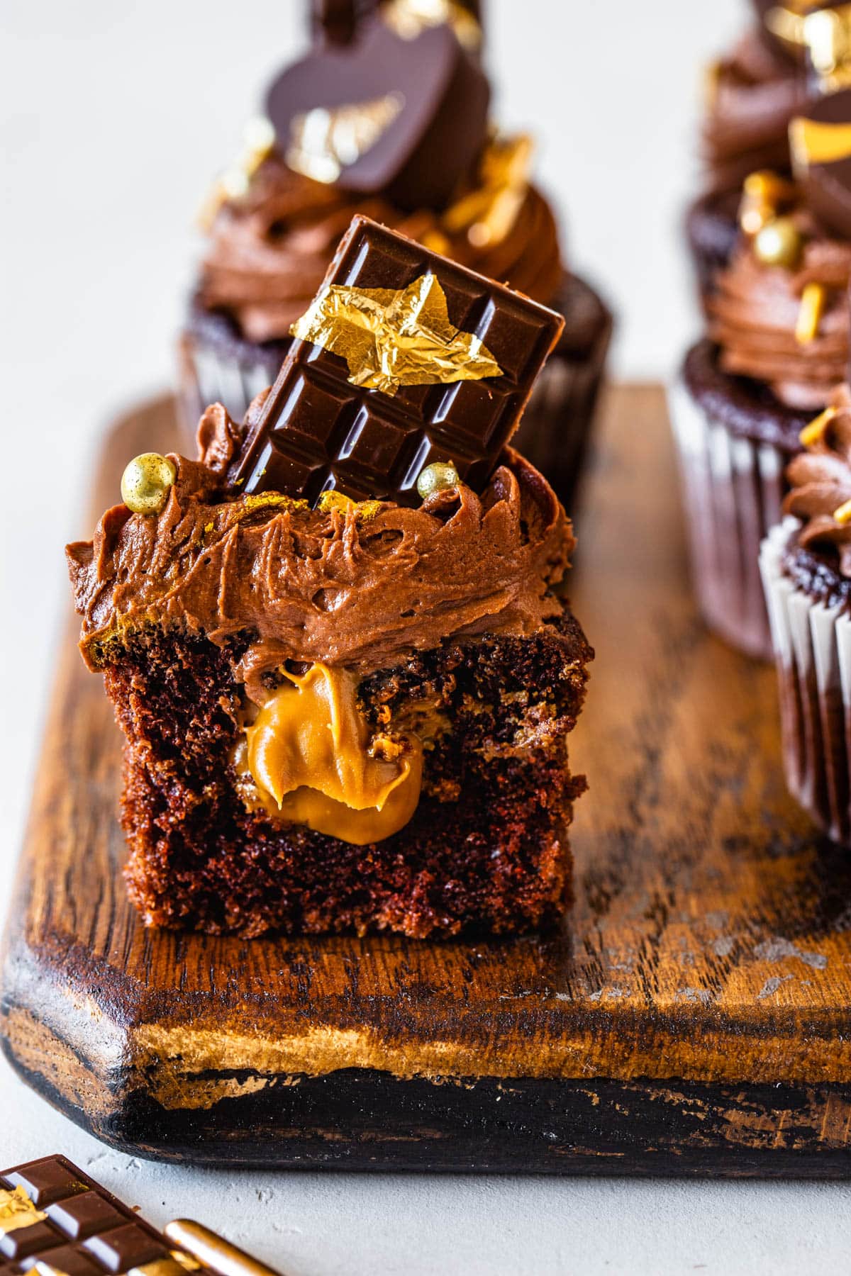 Chocolate Biscoff Cupcakes - Pies and Tacos
