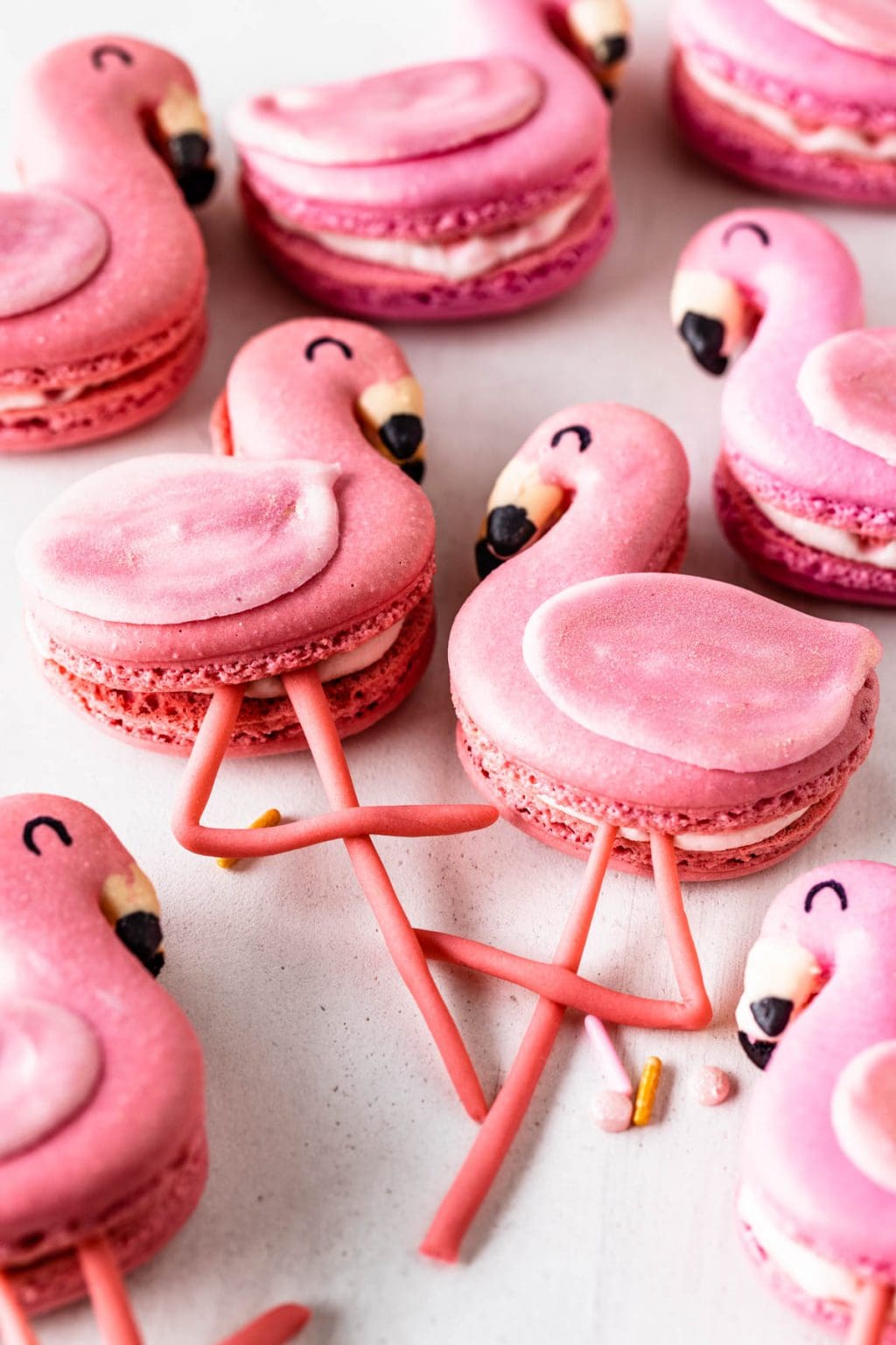Flamingo Macarons - Pies and Tacos