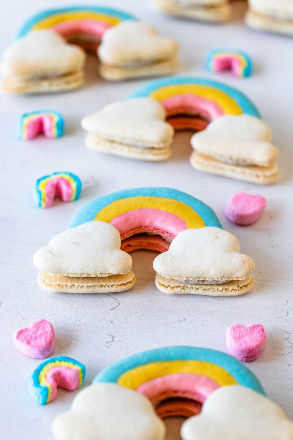 Rainbow Macarons - Pies and Tacos