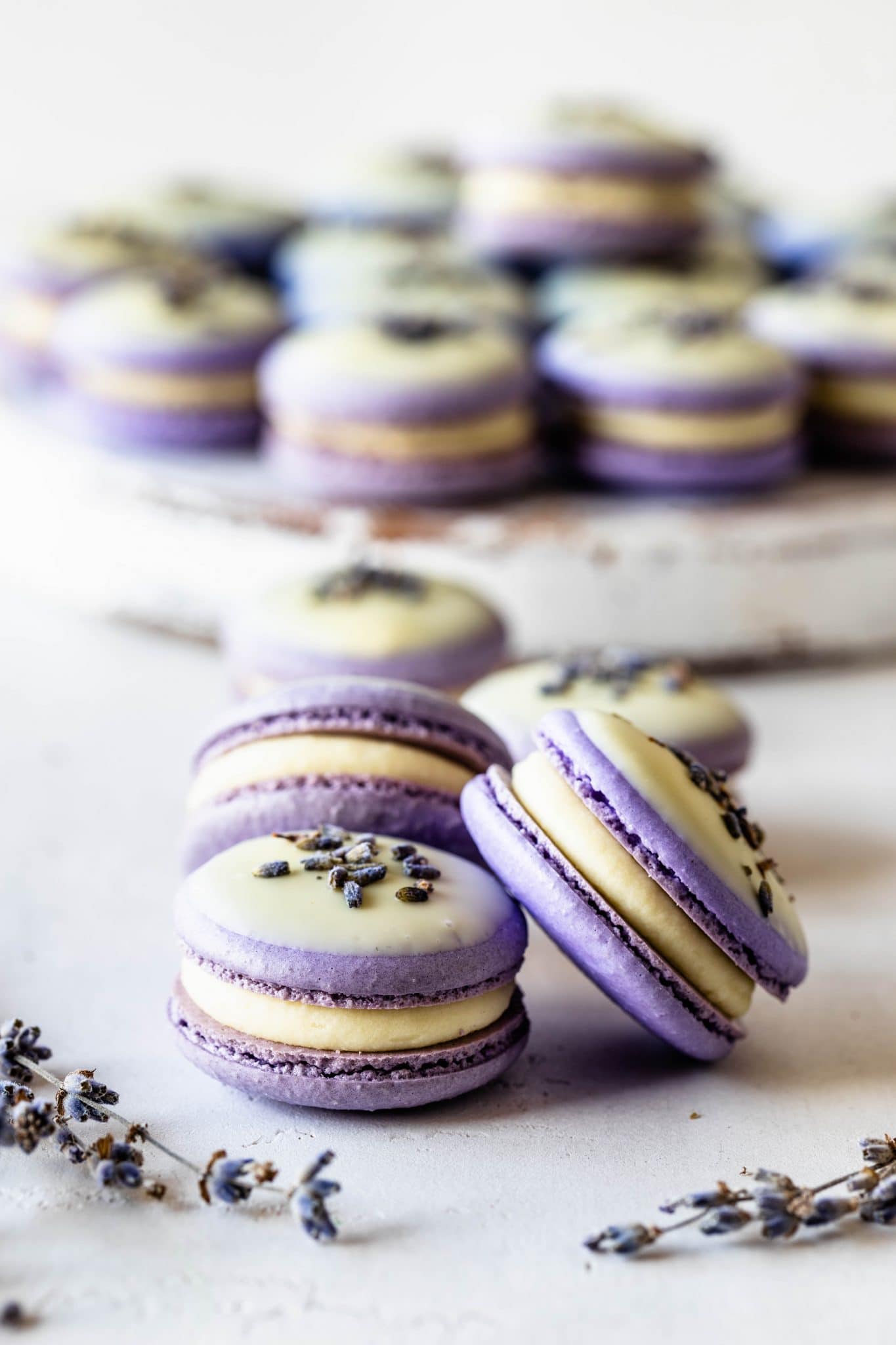 Lavender Macarons - Pies and Tacos