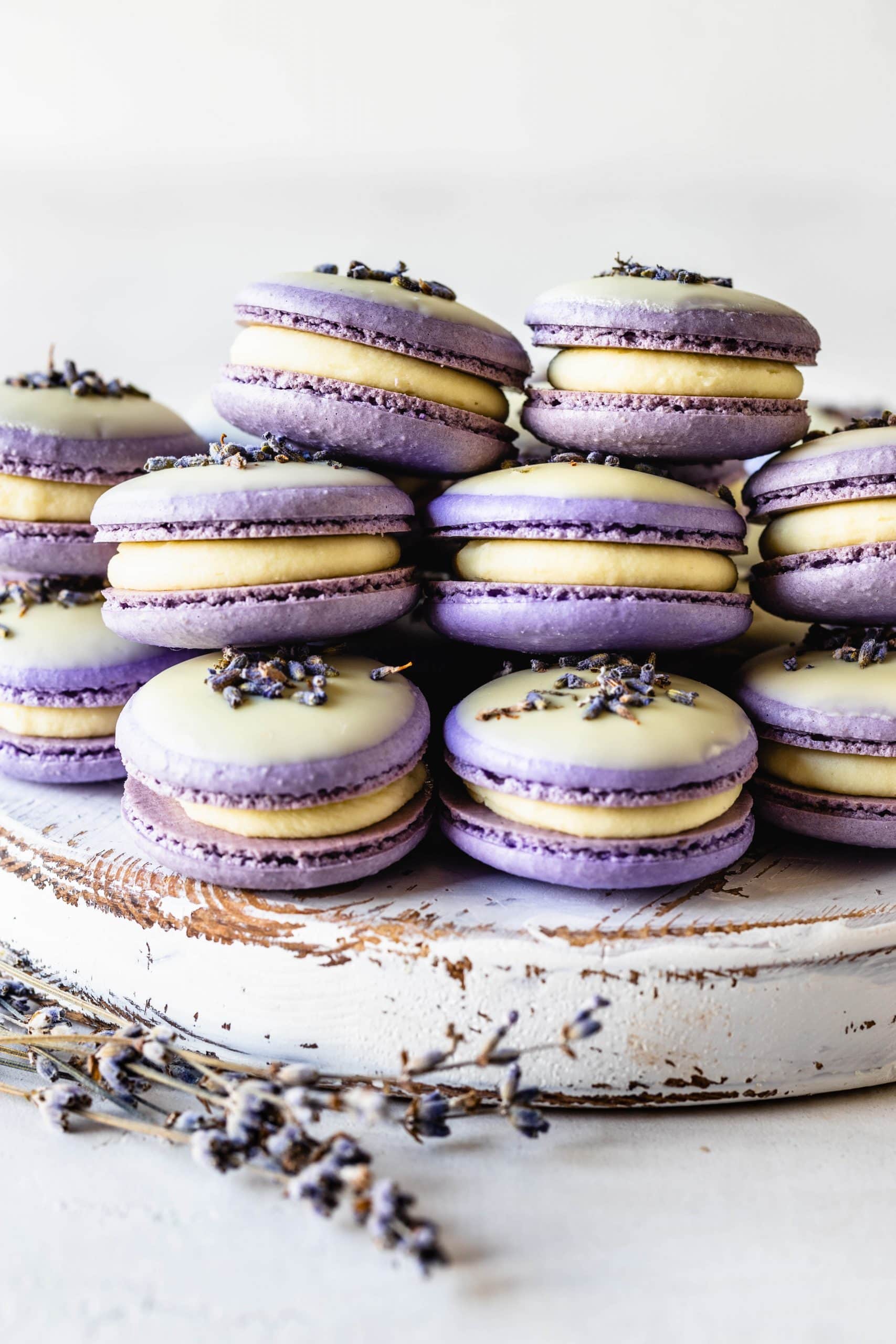 Lavender Macarons - Pies and Tacos
