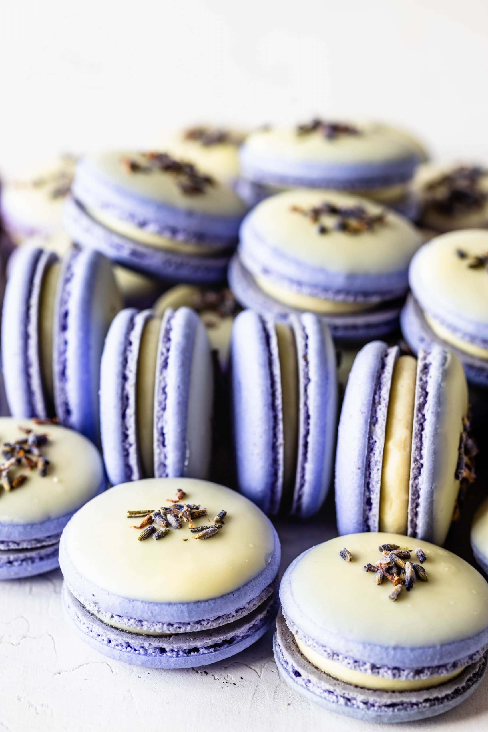 Lavender Macarons - Pies and Tacos
