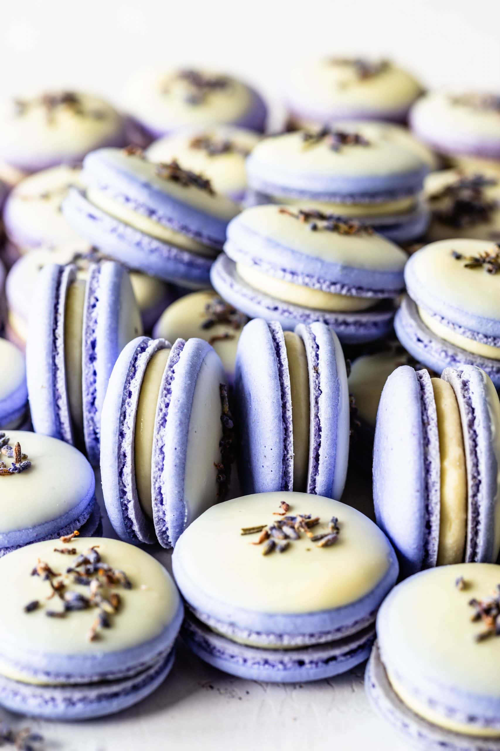 Lavender Macarons - Pies and Tacos