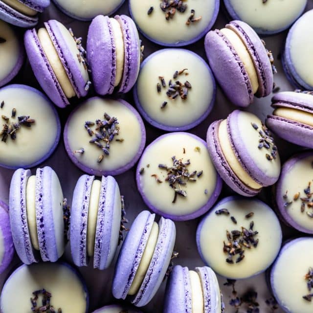 Lavender Macarons - Pies and Tacos