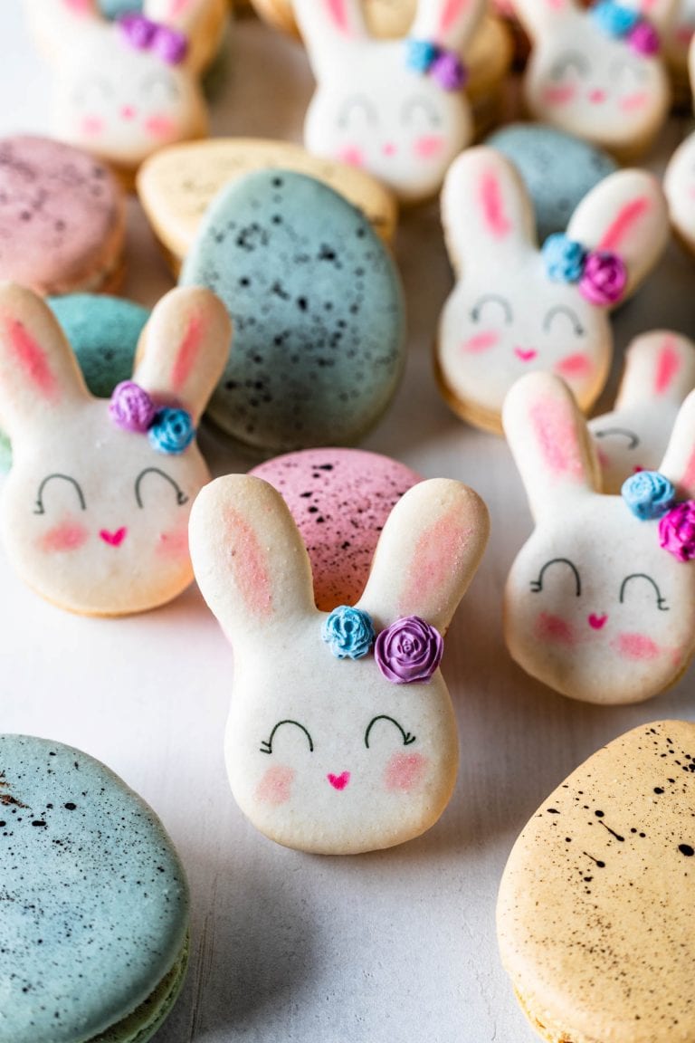 Bunny Macarons - Pies and Tacos