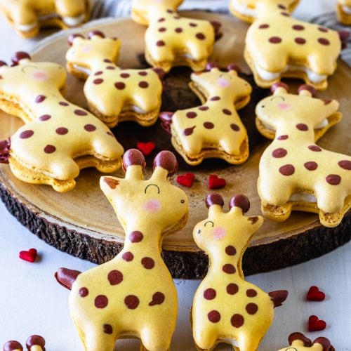 Giraffe Macarons - Pies and Tacos