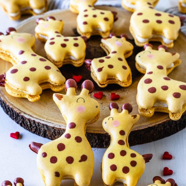 Giraffe Macarons - Pies and Tacos