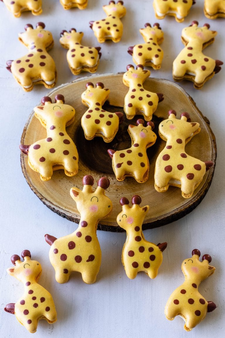 Giraffe Macarons - Pies and Tacos