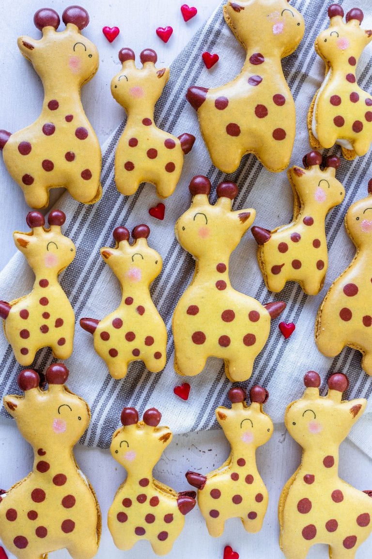 Giraffe Macarons - Pies and Tacos