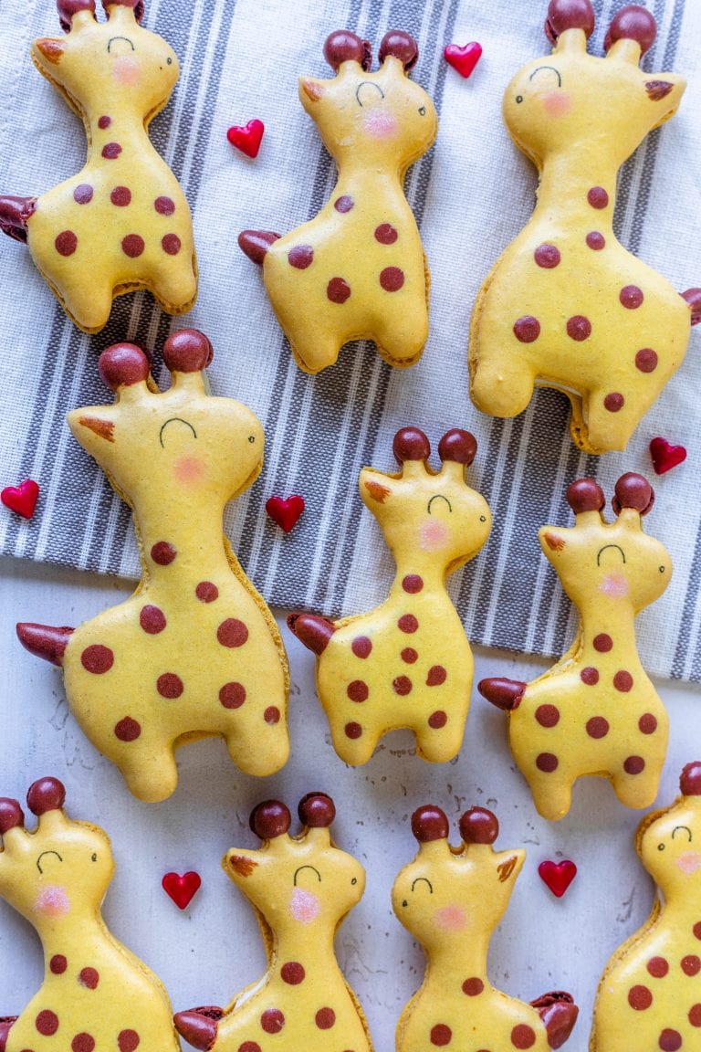 Giraffe Macarons - Pies and Tacos