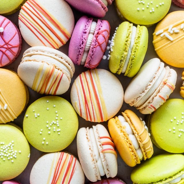 Colorful Macarons - Pies and Tacos