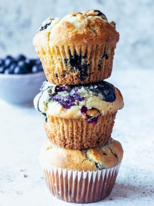 Tall Blueberry Muffins Story - Pies and Tacos