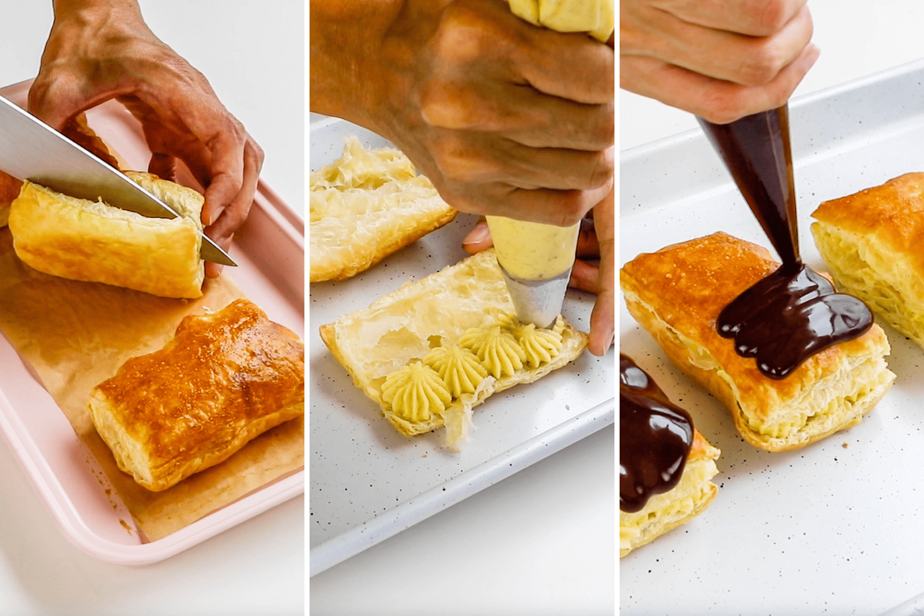 Boston Cream Puff Pastry - Pies and Tacos