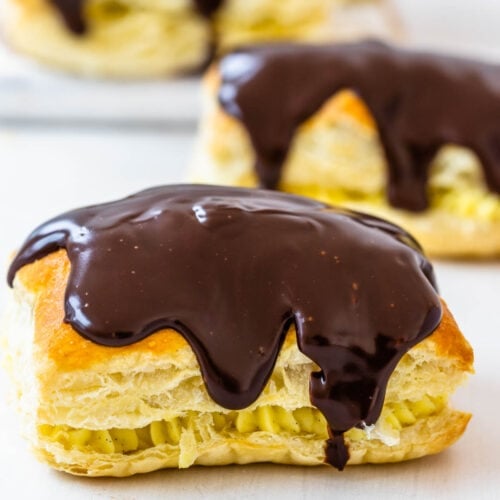 Boston Cream Puff Pastry - Pies and Tacos