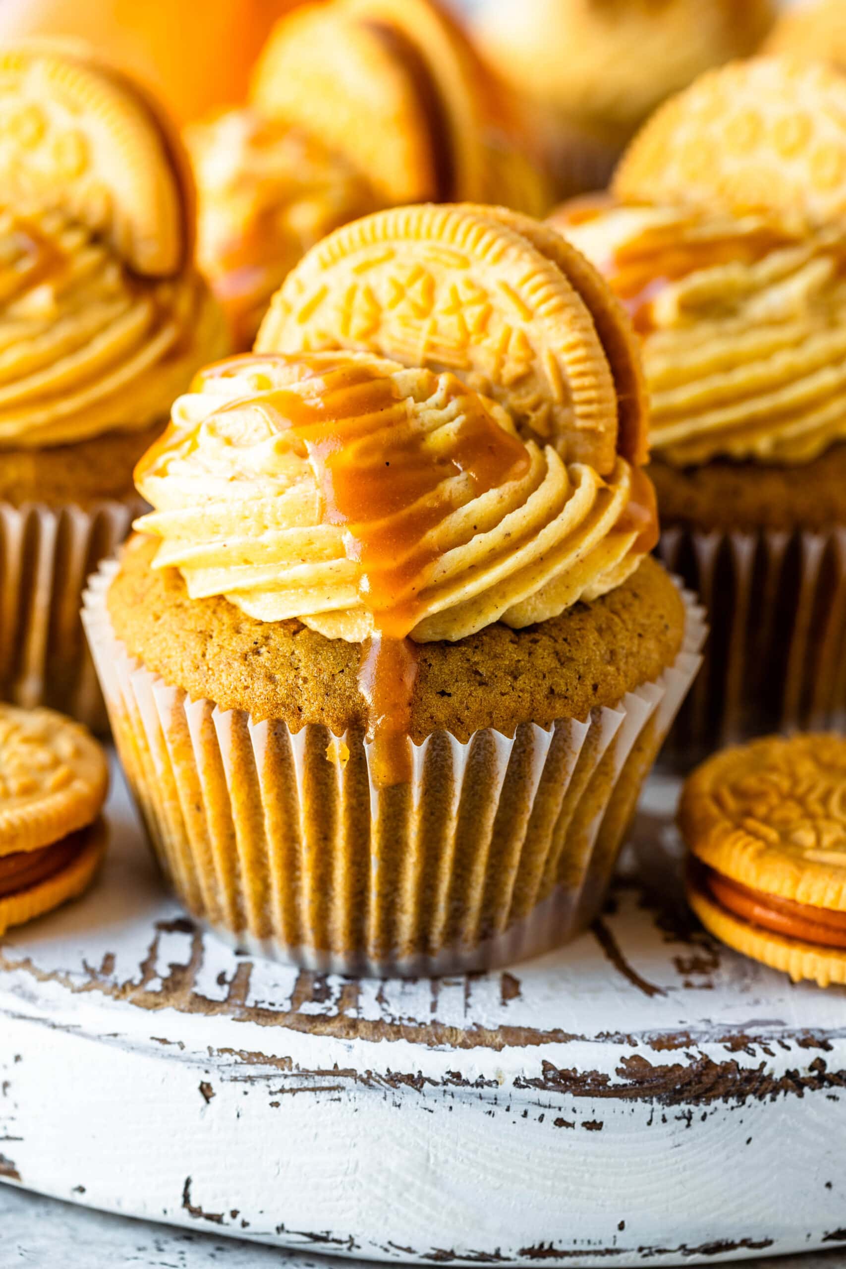 Brown Butter Pumpkin Cupcakes - Pies and Tacos