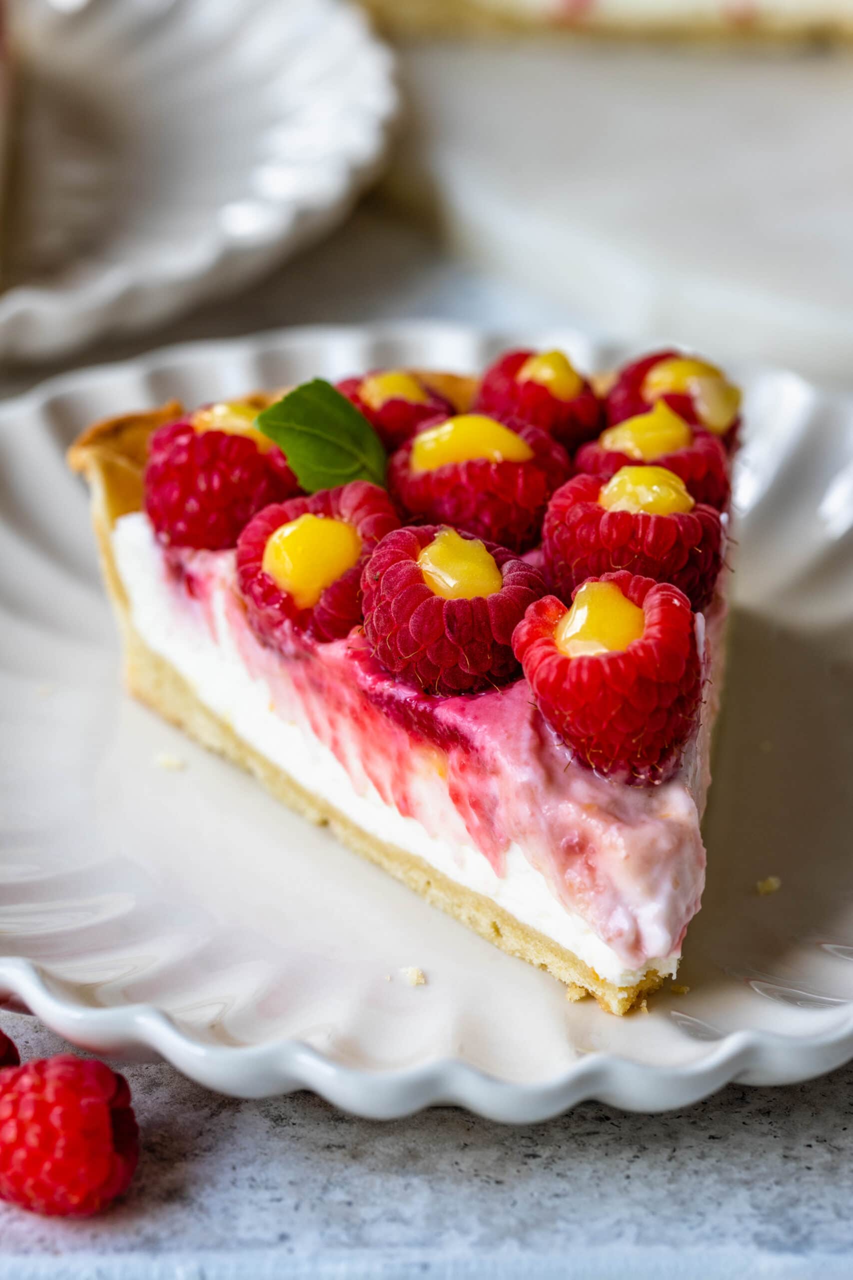 Lemon Raspberry Cheesecake Pie - Pies and Tacos