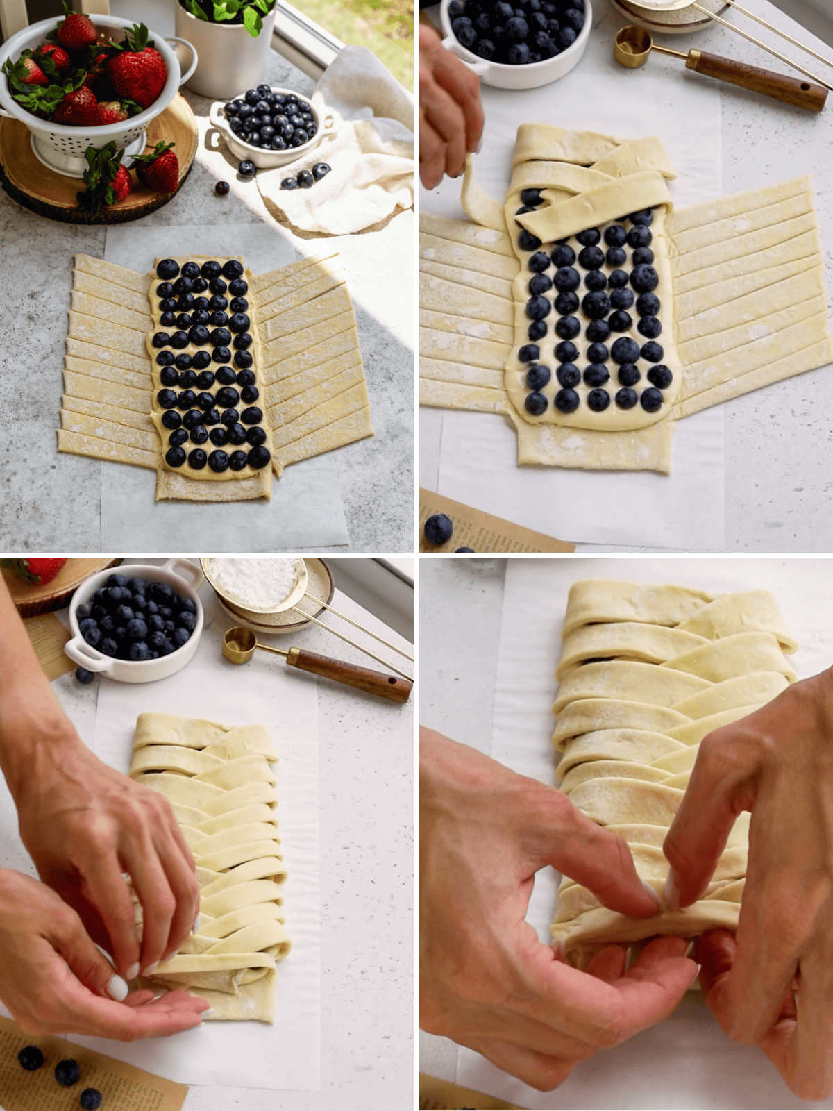 Blueberry Puff Pastry - Pies and Tacos
