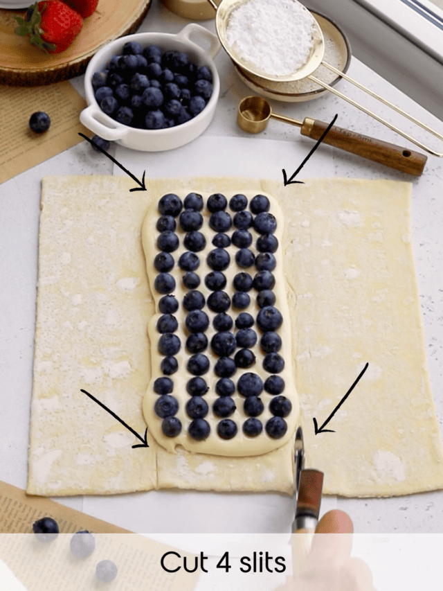 Blueberry Puff Pastry - Pies and Tacos