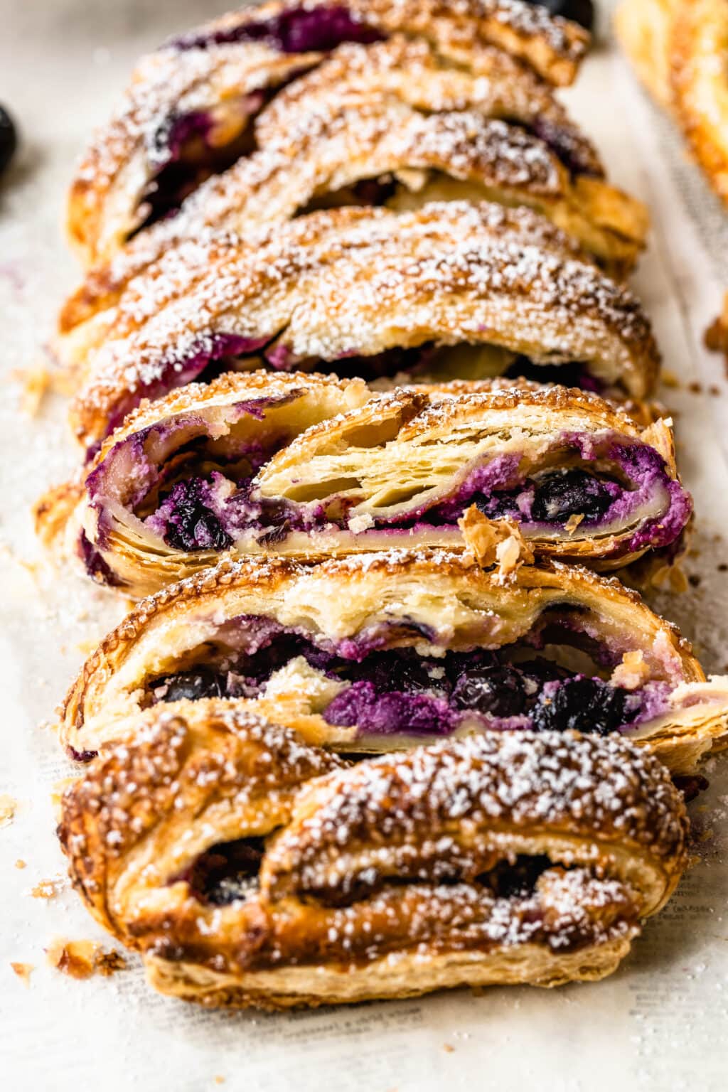 Blueberry Puff Pastry - Pies and Tacos