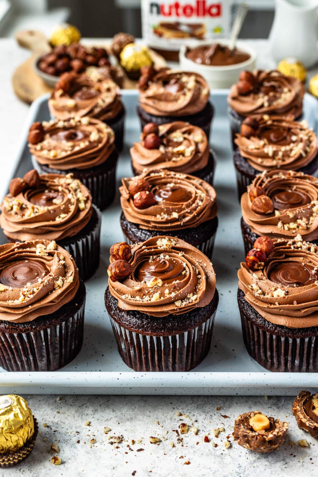 Nutella Cupcakes - Pies and Tacos