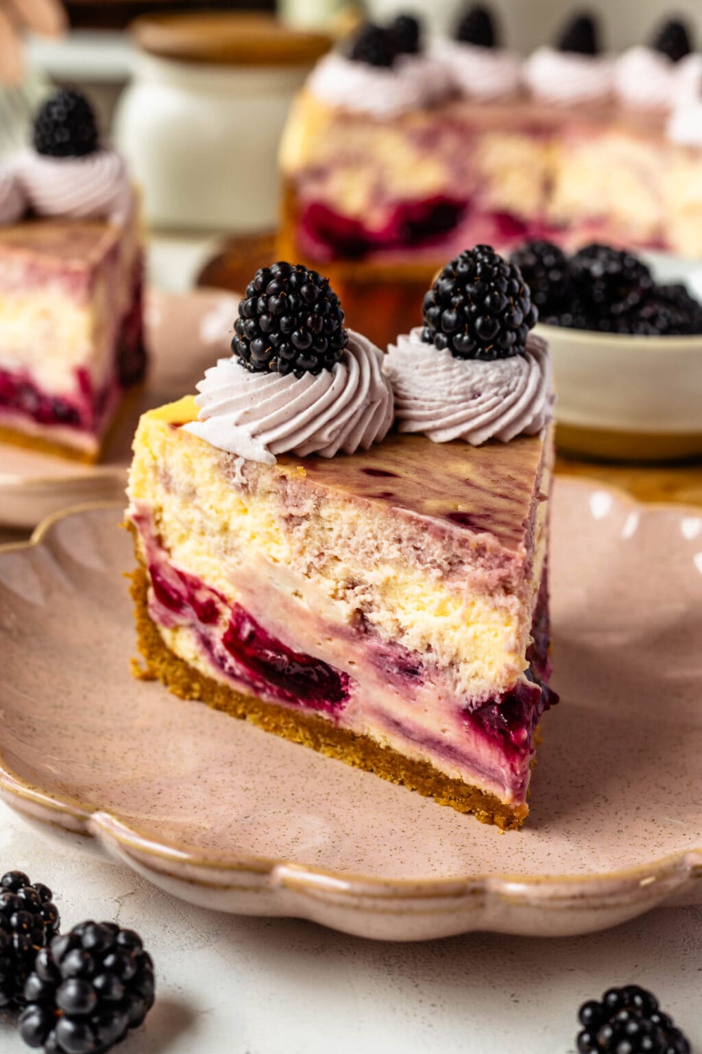 Blackberry Cheesecake - Pies and Tacos