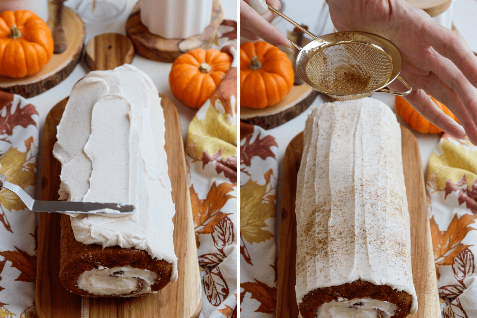 Pumpkin Roll Recipe - Pies and Tacos