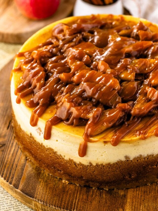 Caramel Apple Cheesecake Recipe Story - Pies and Tacos
