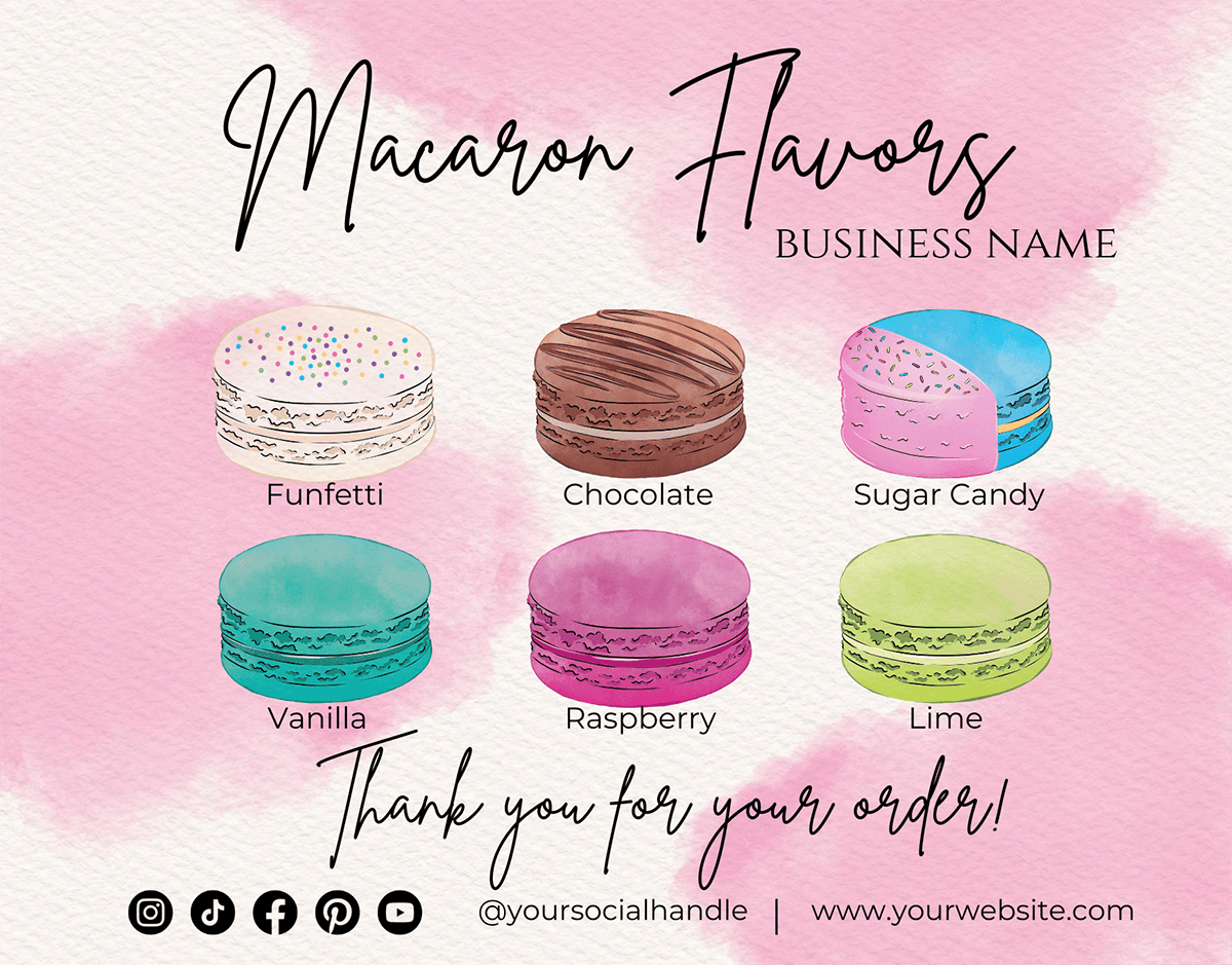 Macaron Business Template Tool - Pies and Tacos