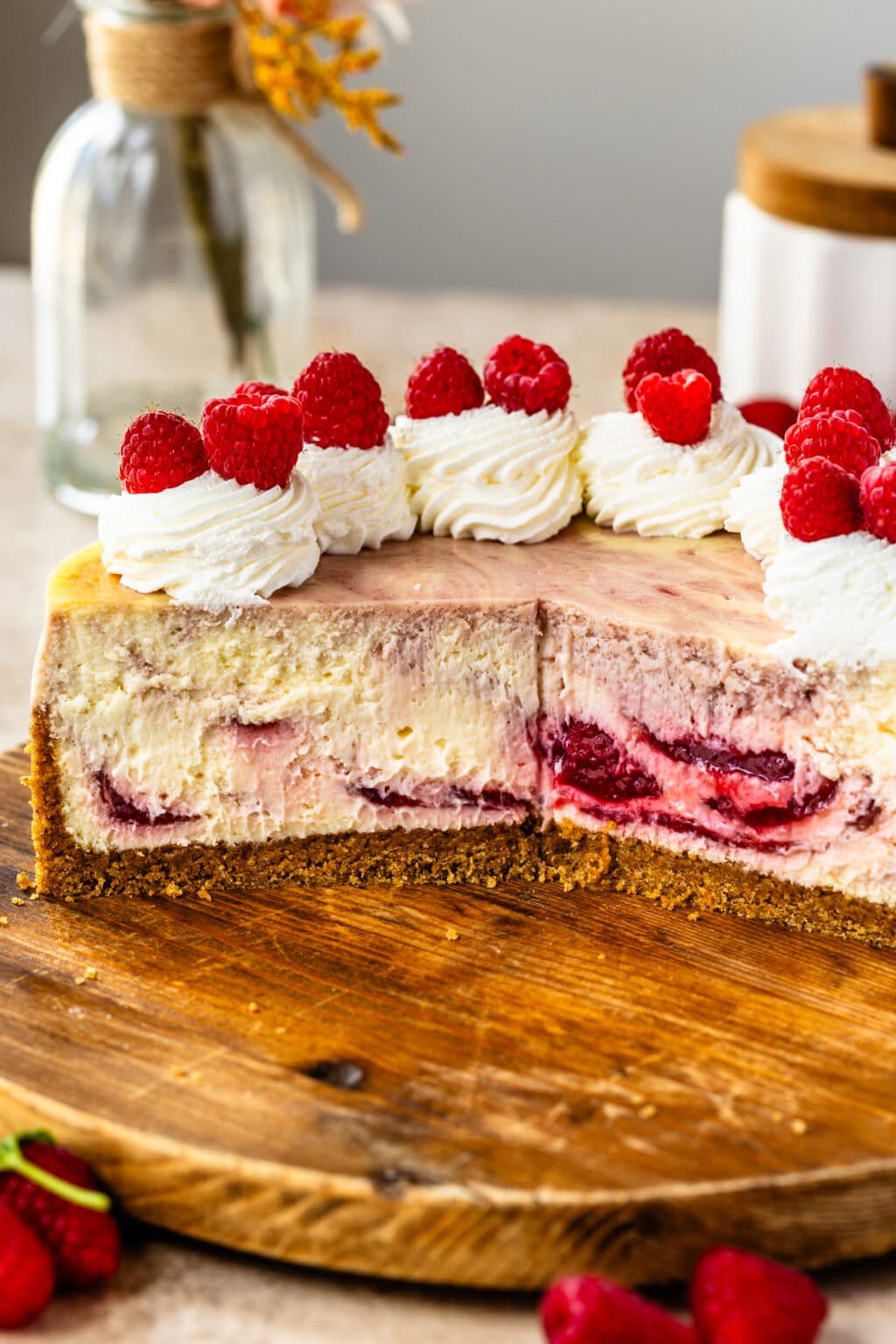 Raspberry Cheesecake - Pies and Tacos