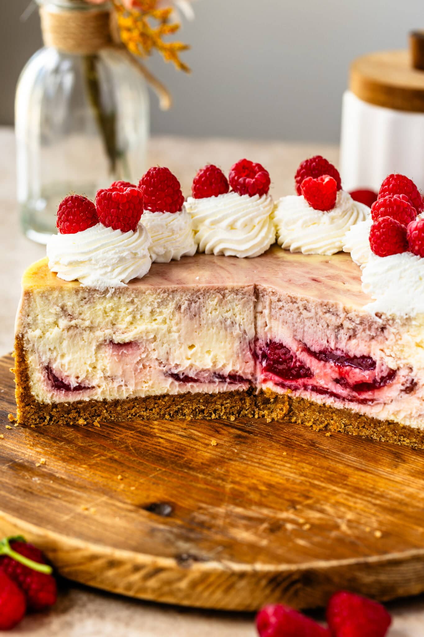Raspberry Cheesecake - Pies and Tacos