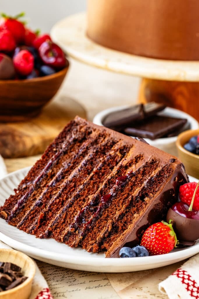 8-Layer Chocolate Cake - Pies and Tacos