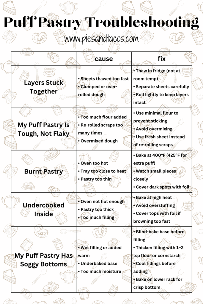 Puff Pastry Mistakes and How to Avoid Them - Pies and Tacos